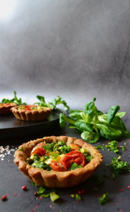 Slané tartaletky s medvědím česnekem :: Boho Kristýna